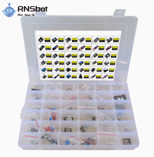 37 sensor kits, sensor modules, 45-in-1 electronic modules, 51/STM32 ...